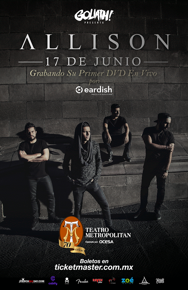 Allison se presentará en el Teatro Metropólitan - Indie Rocks!