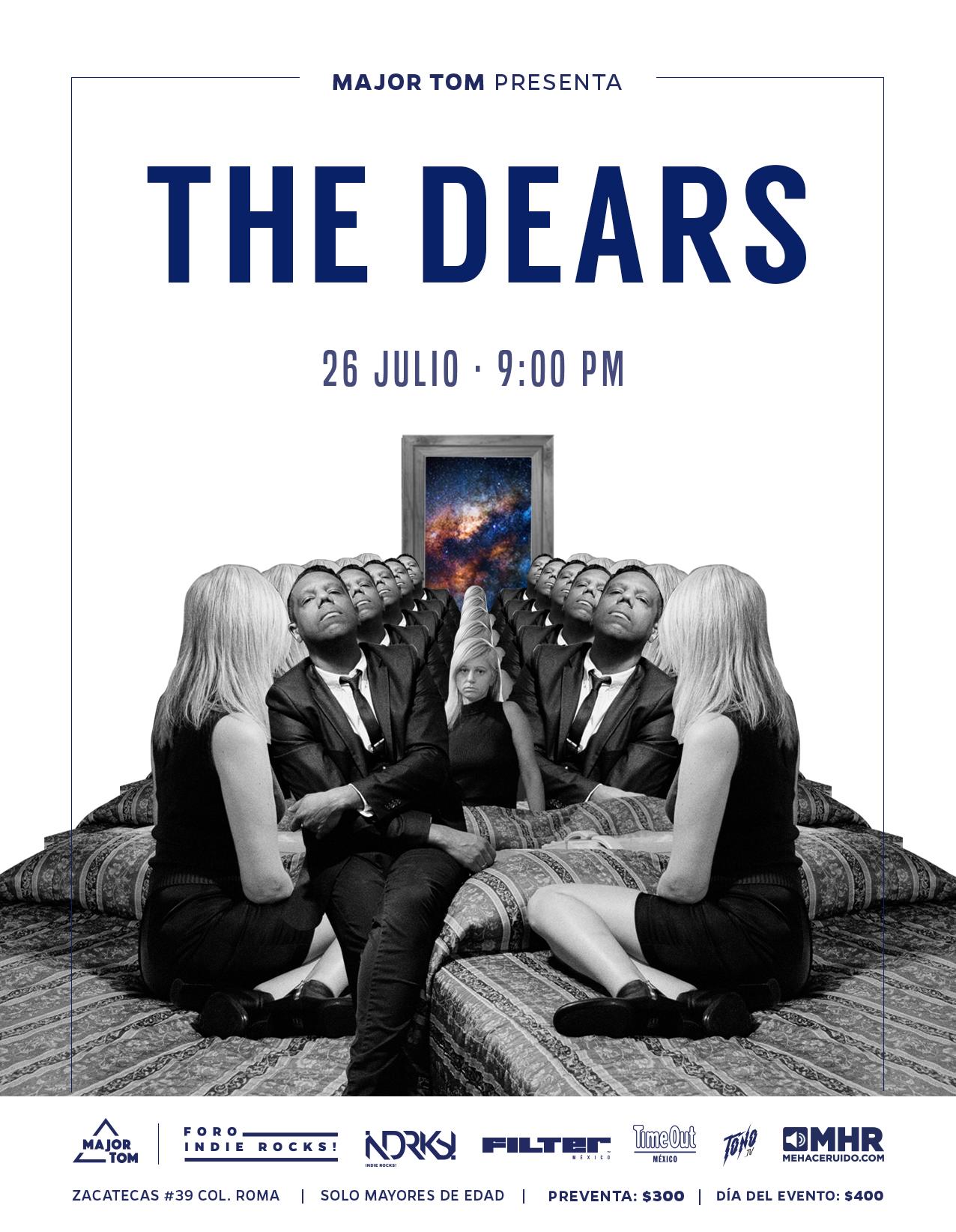 Gana boletos para ver a The Dears en el Foro Indie Rocks! - Indie Rocks!