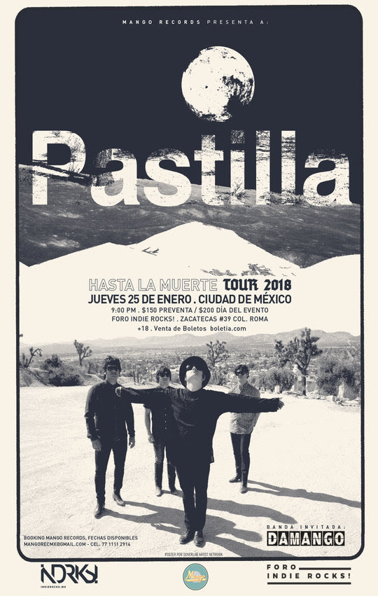 Gana accesos para ver a Pastilla - Indie Rocks!