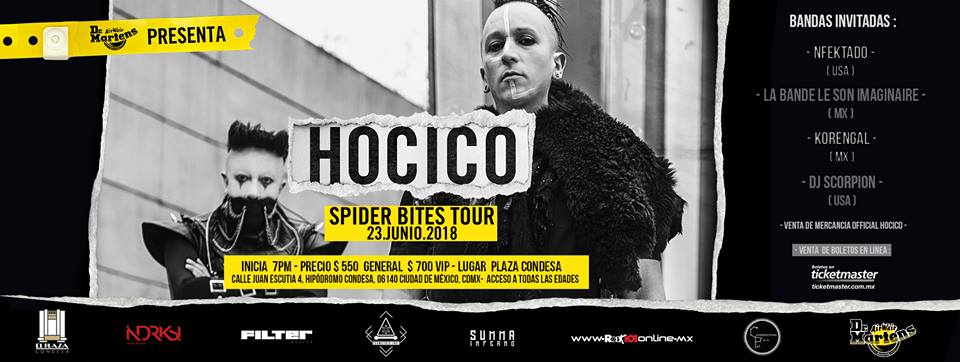 Participa y lánzate al show de Hocico - Indie Rocks!
