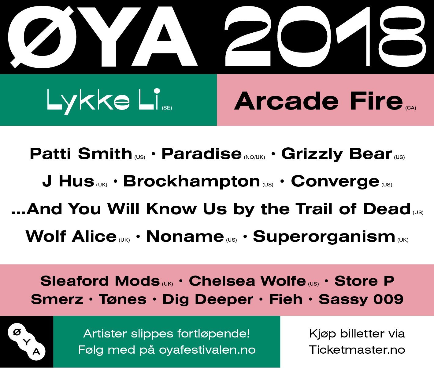Conoce el cartel de Festival Øya 2018 - Indie Rocks!