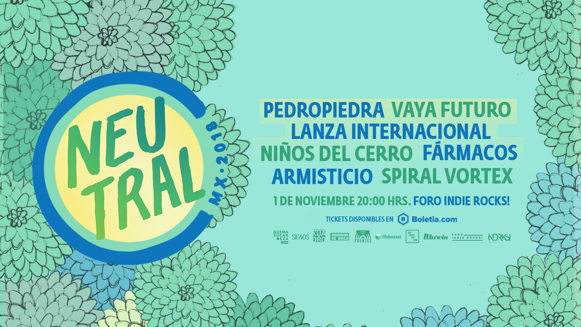 No te pierdas del Festival Neutral con esta Promo IR! - Indie Rocks!