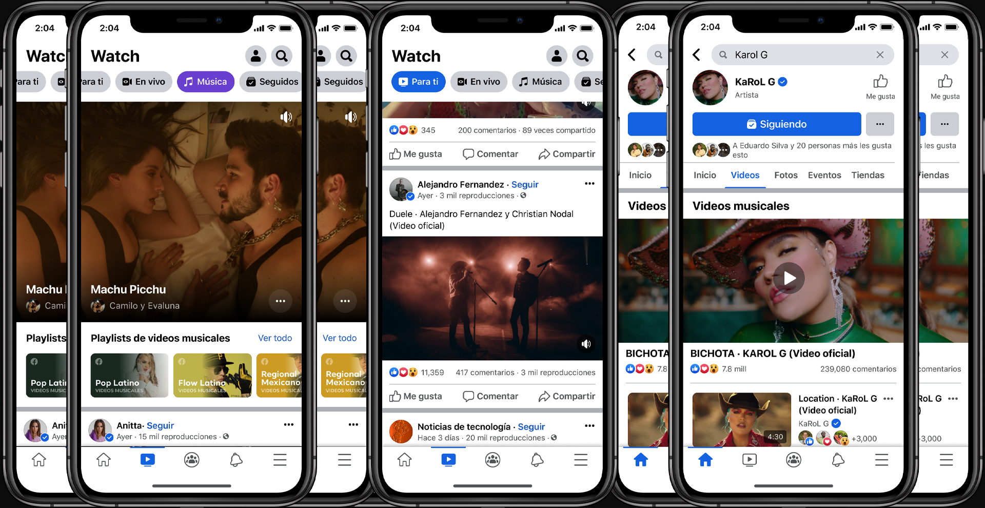 Facebook presenta videos oficiales en México