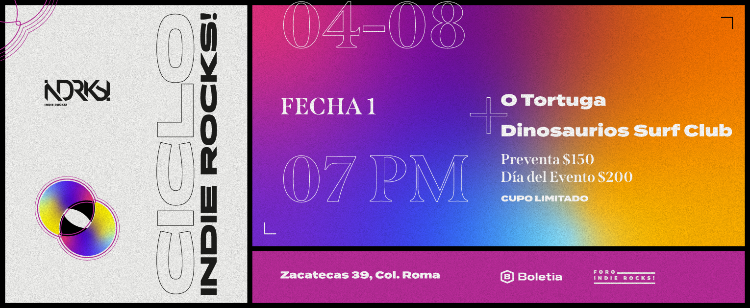 Indie Rocks! presenta: Ciclo Indie Rocks 2021