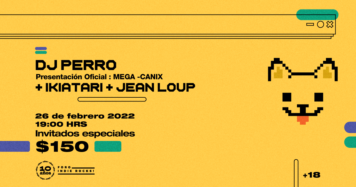 DJ Perro se presentará en el Foro Indie Rocks!