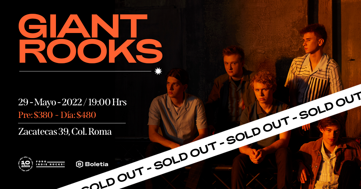 Giant Rooks llegará al Foro Indie Rocks!