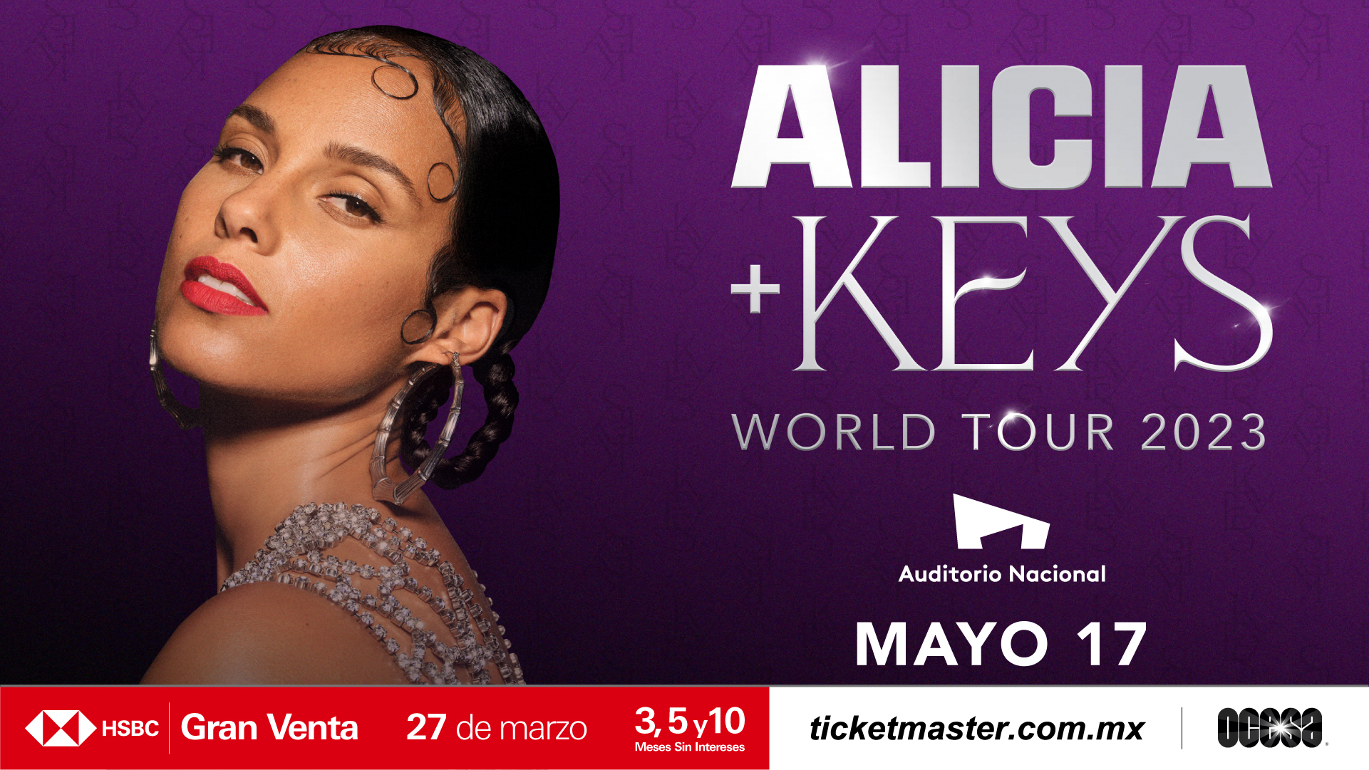 Alicia Keys se presentará en el Auditorio Nacional