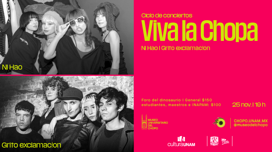 Ni Hao y Grito Exclamac!ón en Viva La Chopa