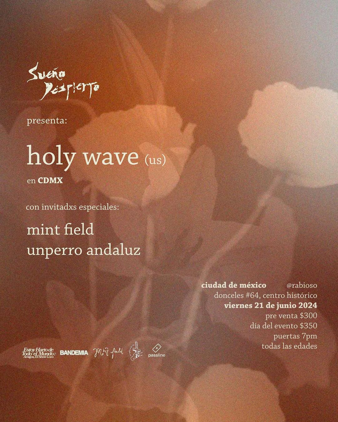 Holy Wave se presentará en Rabioso