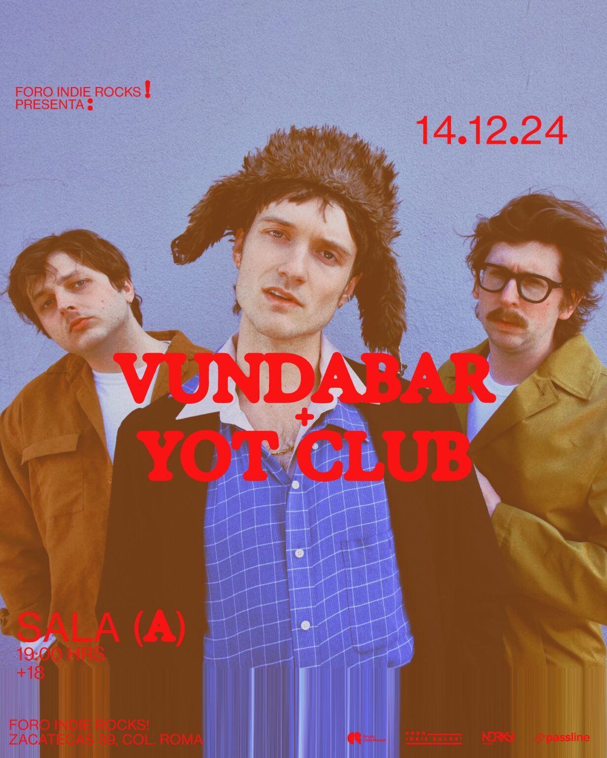 Vundabar + Yot Club llegarán al Foro Indie Rocks!