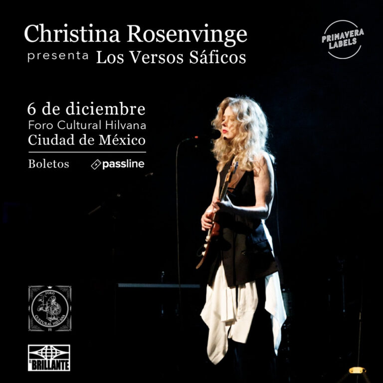 Christina Rosenvinge llegará al Foro Cultural Hilvana