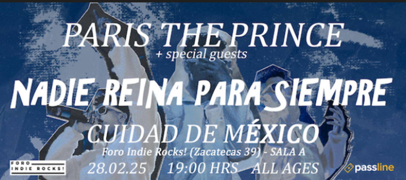 PARIS The Prince se presentará en el Foro Indie Rocks!