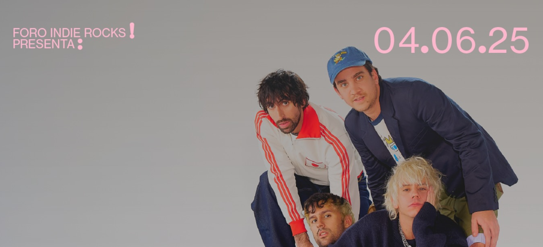 SOLD OUT: Cupido anuncia presentación en el Foro Indie Rocks!