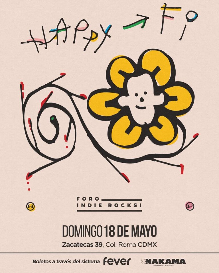 PRECIOS: Happy Fi! llegará con todo al Foro Indie Rocks!