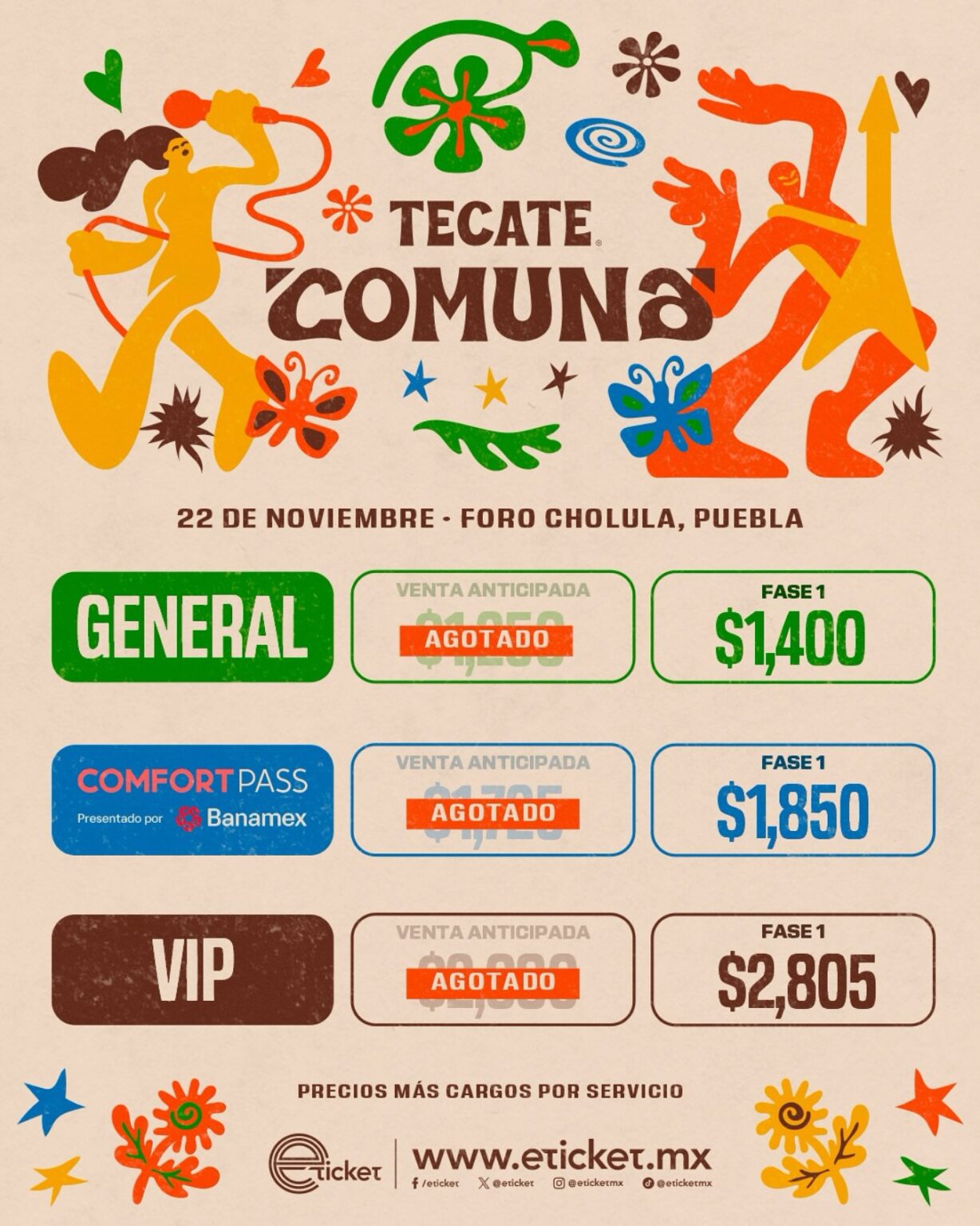 PRECIOS: Tecate Comuna 2025 revela lineup