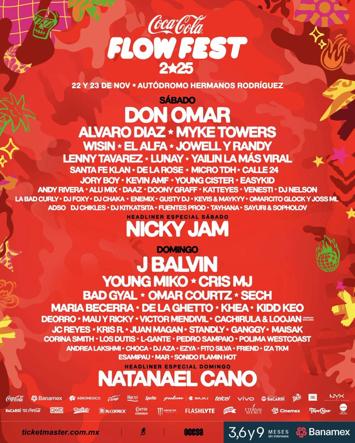 PRECIOS: Coca-Cola Flow Fest 2025 revela lineup
