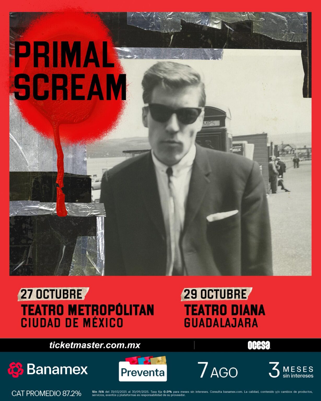 PRECIOS: Primal Scream llegará al Teatro Metropólitan