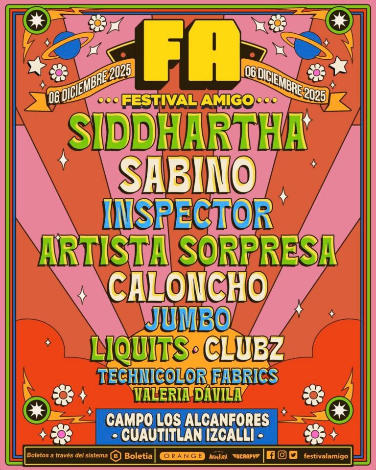 PRECIOS: Festival Amigo 2025 anuncia lineup final