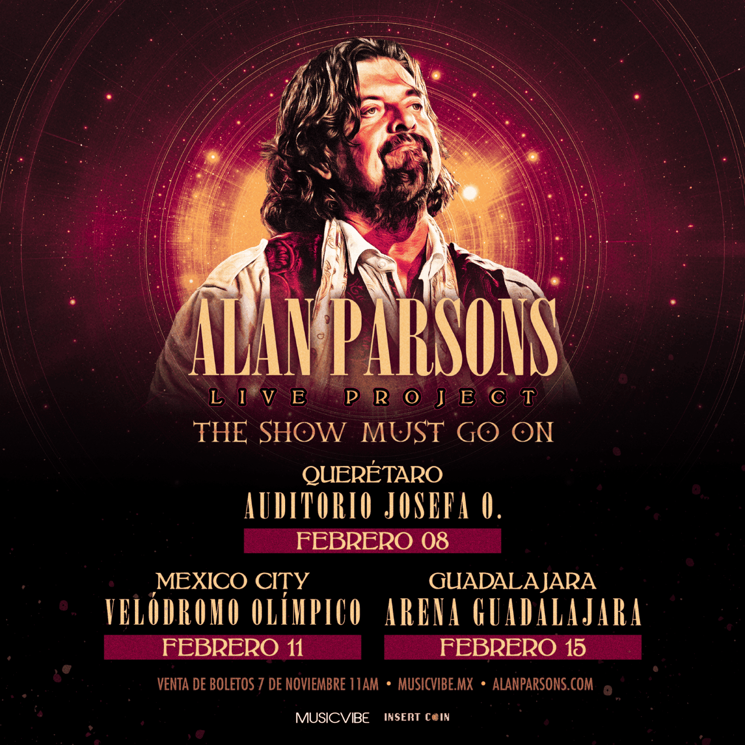 POSPUESTO: Alan Parsons en el Velódromo Olímpico
