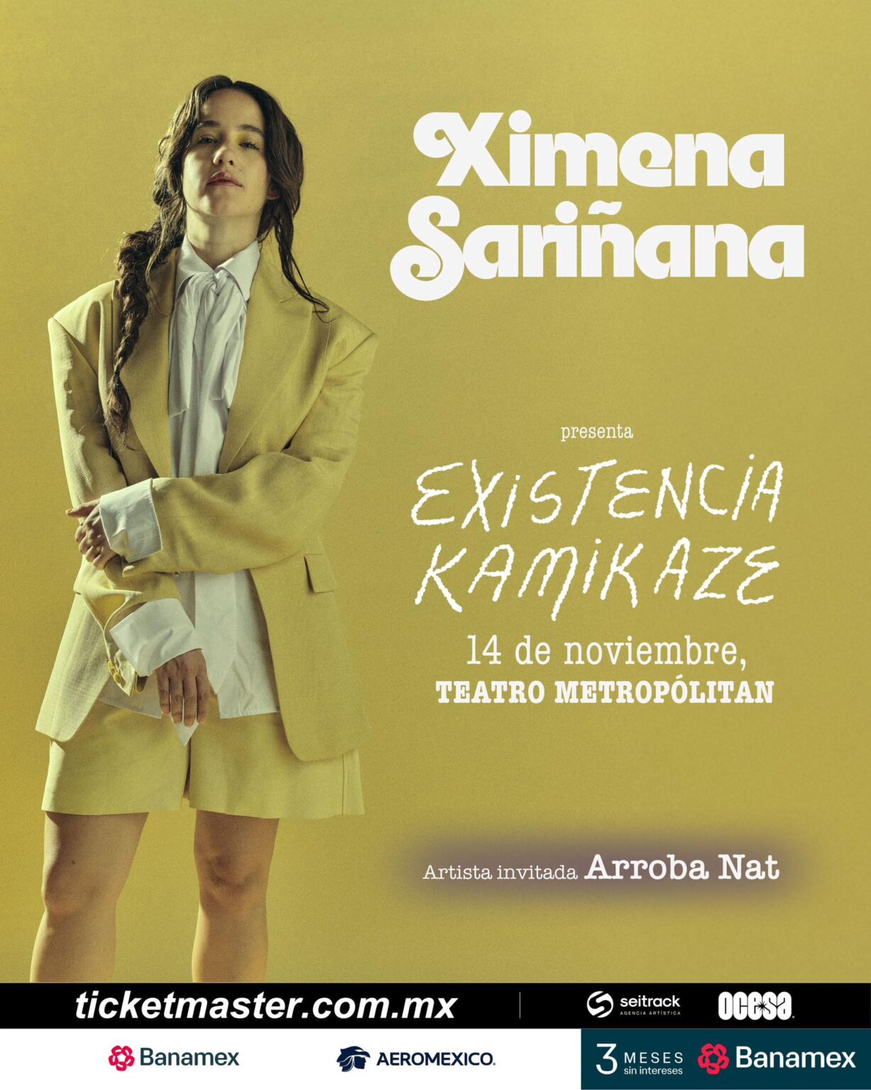PRECIOS: Ximena Sariñana se presentará en el Teatro Metropólitan
