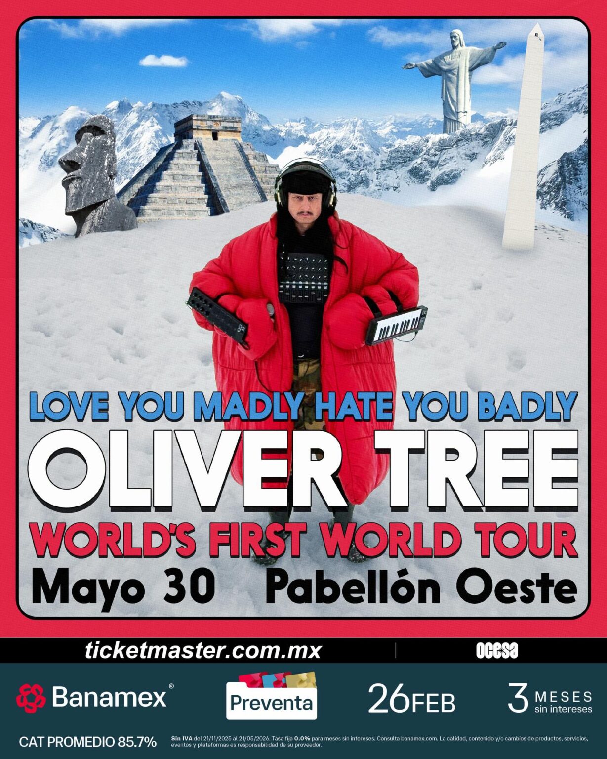 PRECIOS: Oliver Tree llegará al Pabellón Oeste