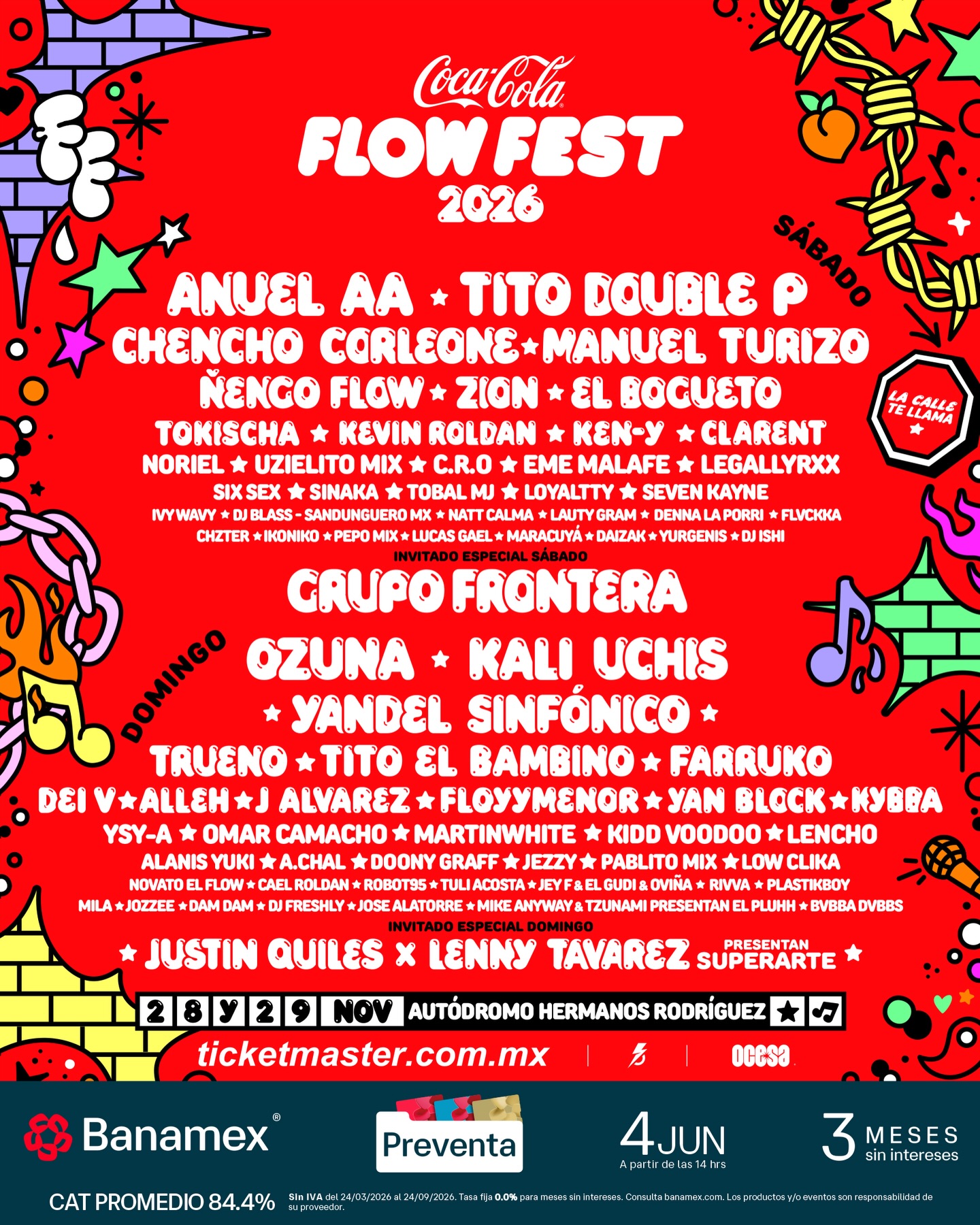 Coca-Cola Flow Fest 2026 anuncia lineup